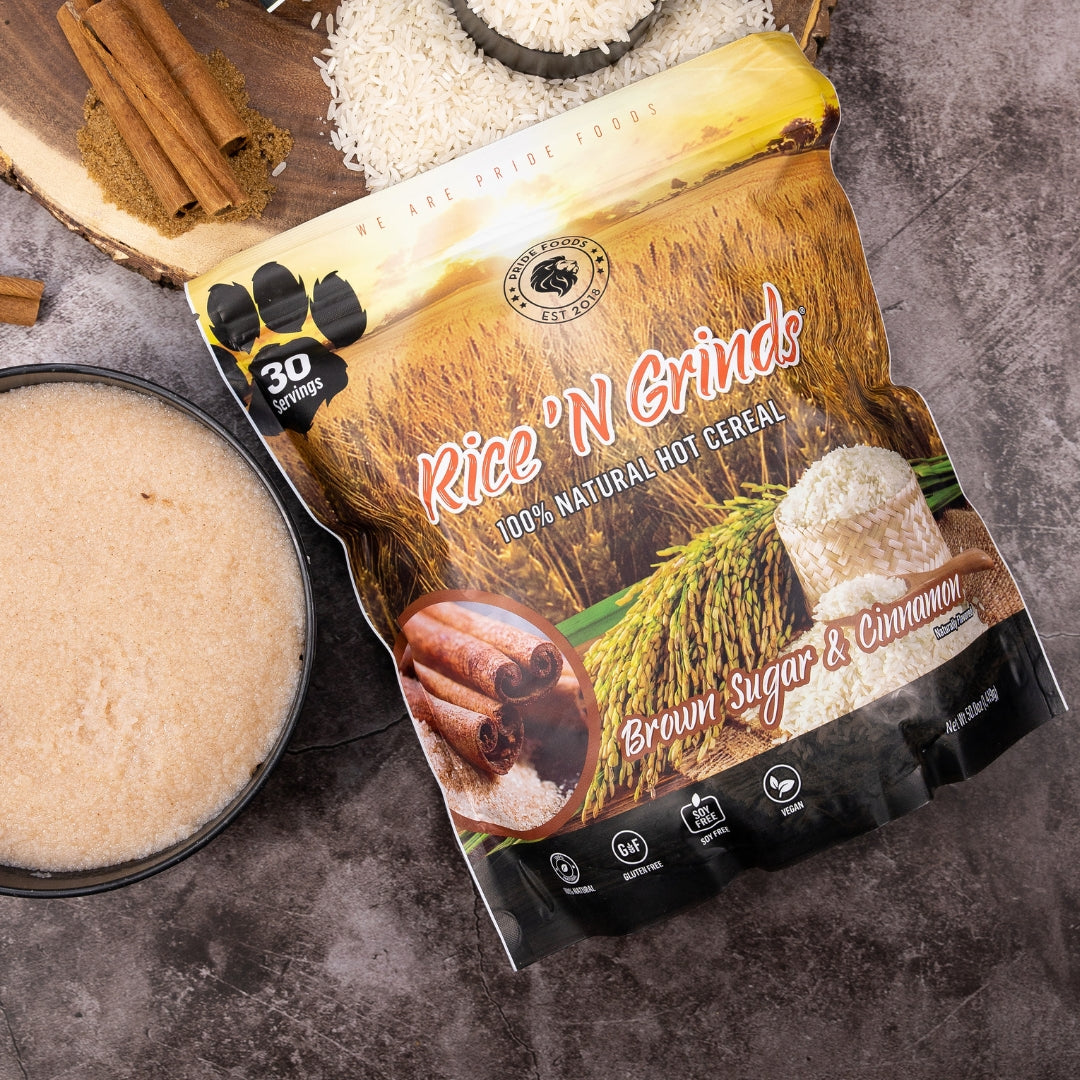 Rice 'N Grinds - Natural Hot Rice Cereal – Pride Foods UK